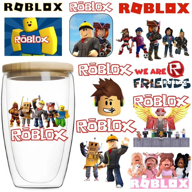 Roblox Cold Print Stickers Crystal Adhesive UV Transfer Stickers ...