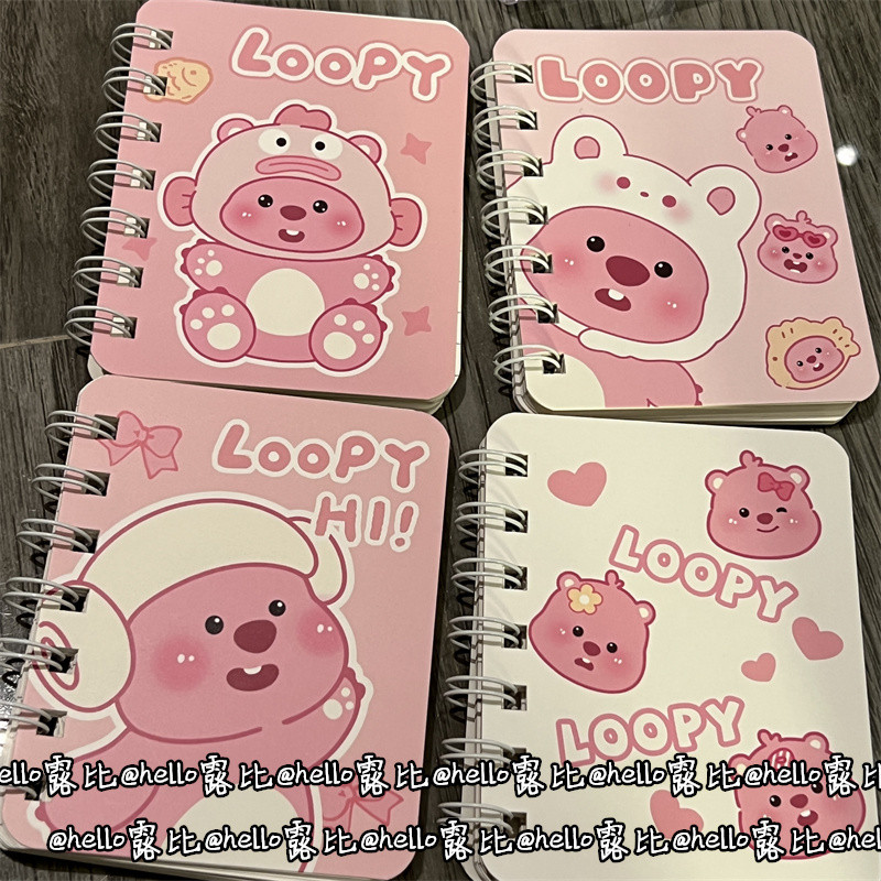 Pink Ruby ins Style A7 Coil Book Thickened Book Small Mark Homework ...