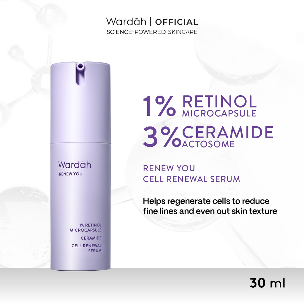 Wardah Renew You 1% Retinol Microcapsule Ceramide Cell Renewal Serum ...