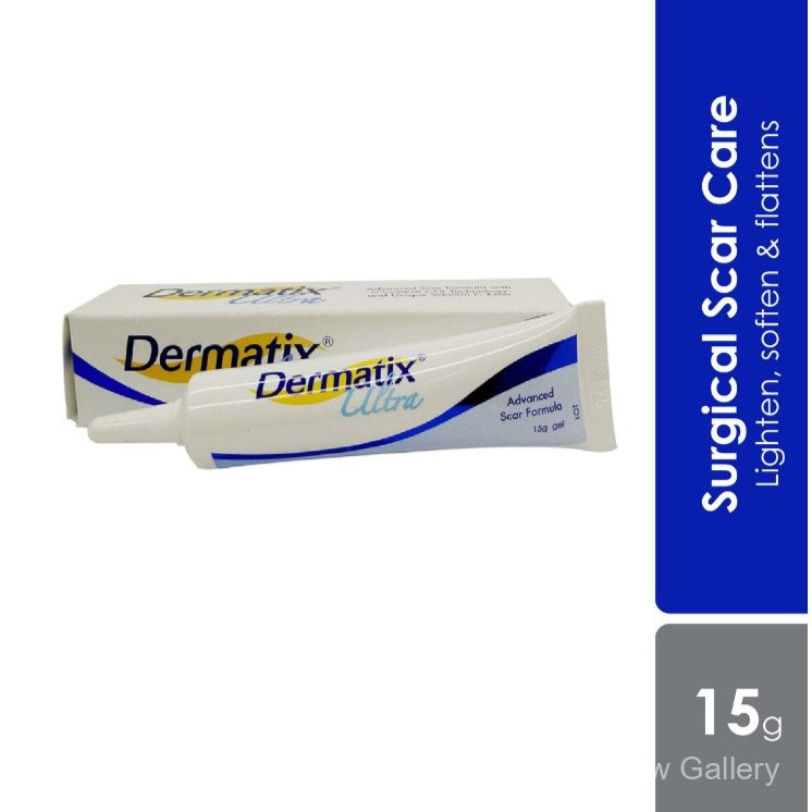 DERMATIX Ultra Advanced Silicone Gel Pengurangan Parut 15g Keloid ...