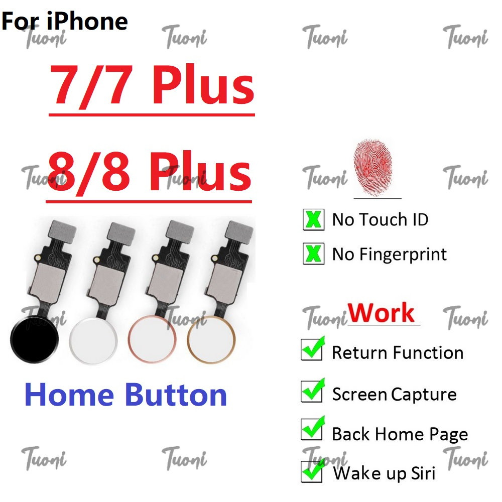 Home Button For iPhone 7 7 Plus 8 8 Plus Button flex cable Restore ordinary Button Replacement ...