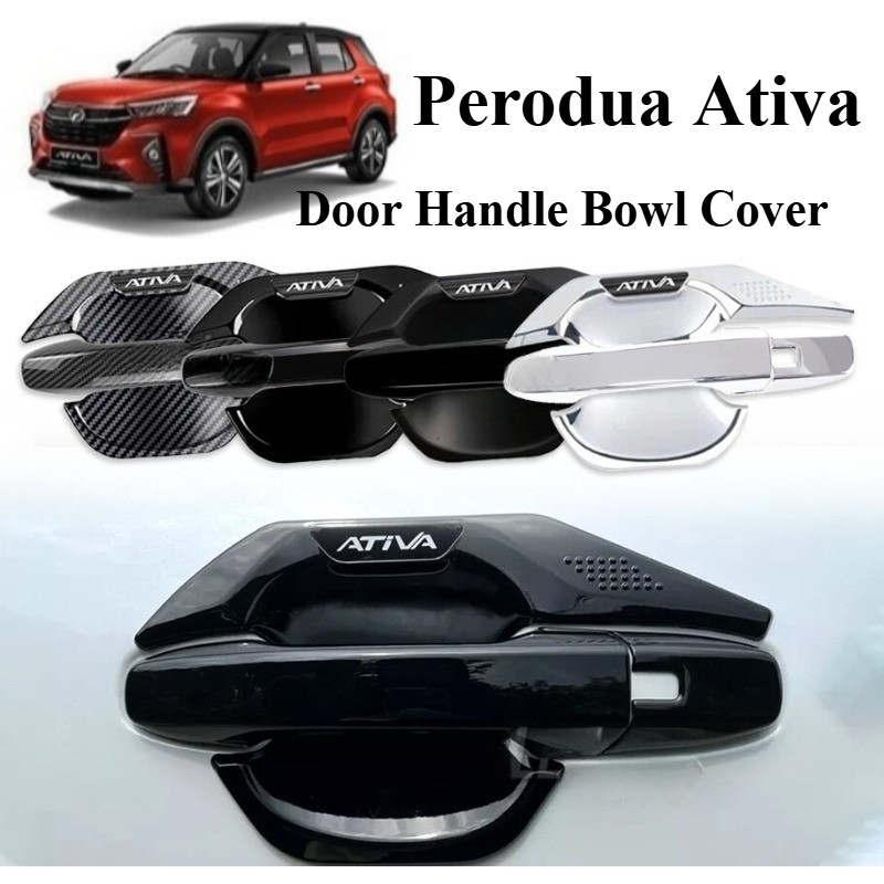 Perodua Ativa Car Door Handle Bowl Cover Accessories Glpssy Black ...