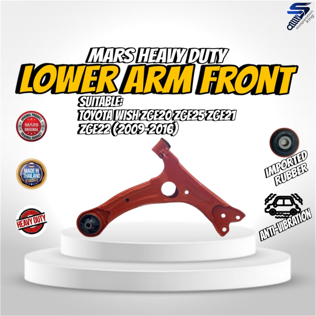 🔥MARS🔥 HEAVY DUTY FRONT ORANGE LOWER ARM FOR TOYOTA WISH ZGE20 ZGE25 ...