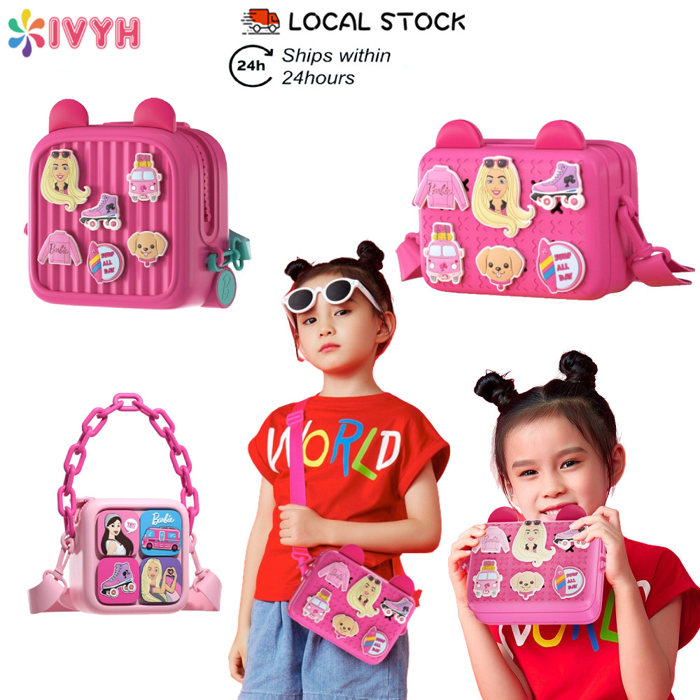 Barbie Small Bag New Arrival Children's Shoulder Bag For Baby And Girls Kindergarten Cartoon ...