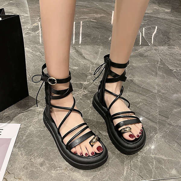 selipar tinggi perempuan sandal tapak tinggi sandal tapak tebal Sandal ...
