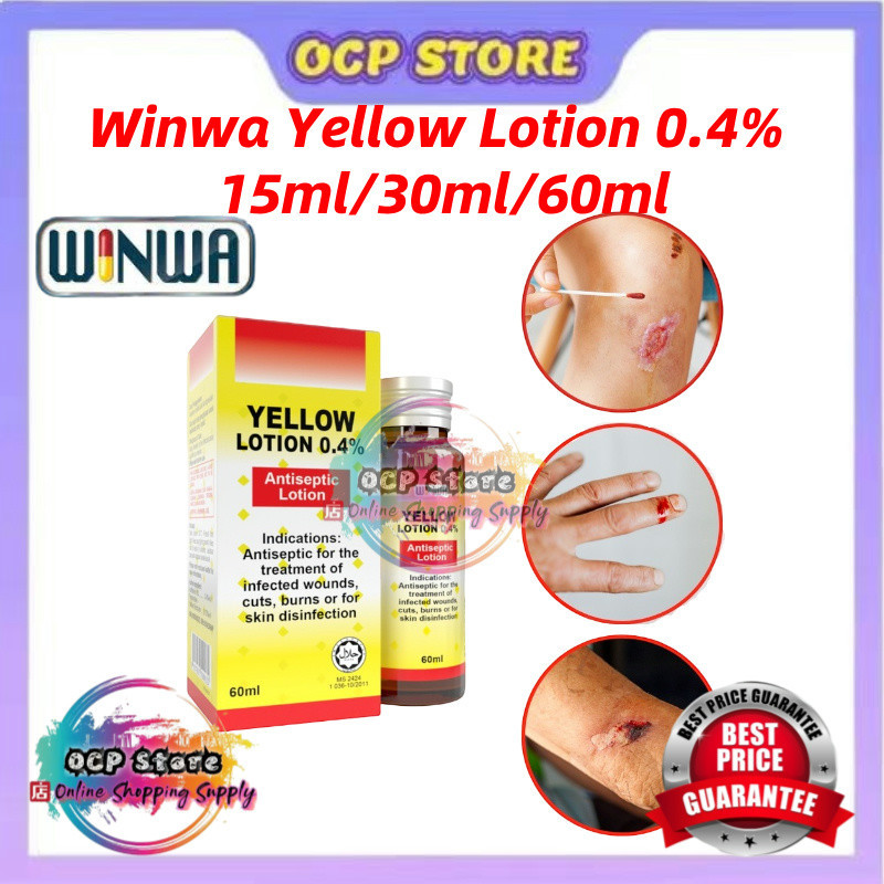 NEW!!! Winwa Yellow Lotion 0.4% Antiseptic Lotion Losyen Kuning Losyen ...