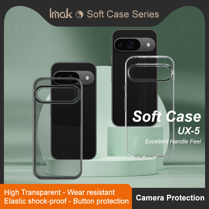 Original Imak Casing Google Pixel 9 Pro XL Transparent Soft TPU Back ...