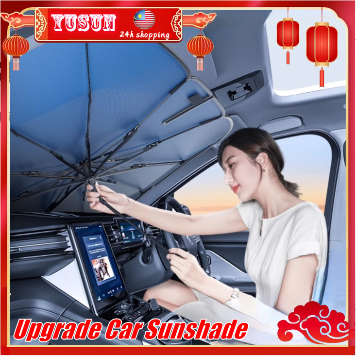 Car Window Sun Shade Car Windscreen Sunshade Car Sun Shield Umbrella ...