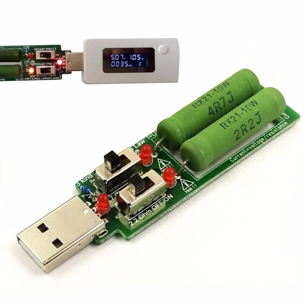 New USB Adjustable Current 5V 1/2/3A Capacity Voltage Discharge ...