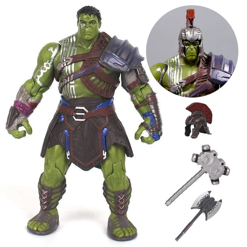 Avengers Ragnarok Gladiator Hulk Figure With Weapon Joint Moveable ...