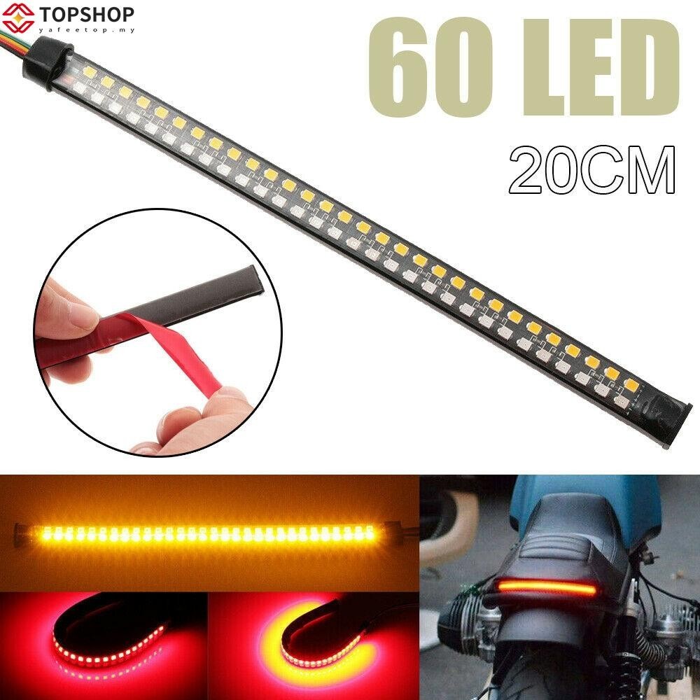 [TOP-MY]-20cm LED Strip Motorcycle Tail Light with Flowing Turn Signal ...