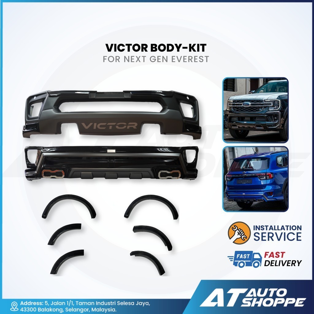 VICTOR Body kit for Ford Everest 2023-2024 Next Gen (COLOR) | Shopee ...