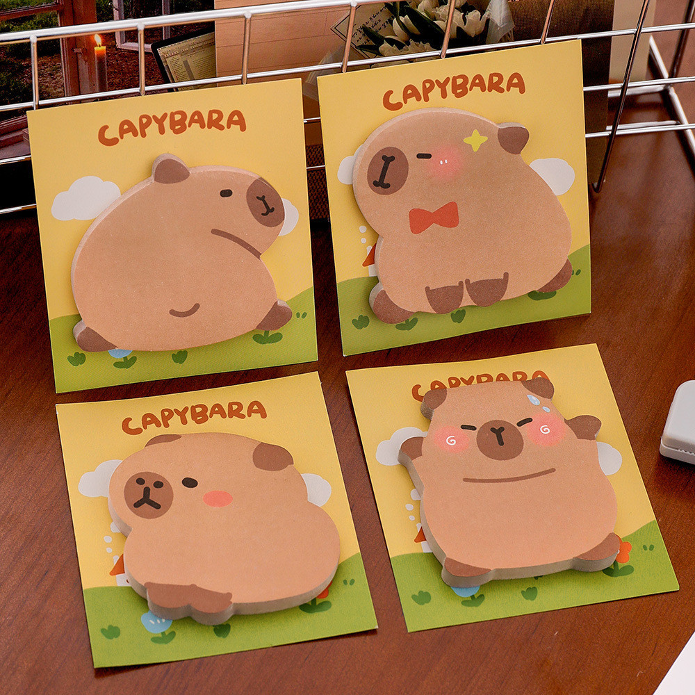 30pcs Capybara Note Stickers Cute Cartoon Label Sticker Kapibala ...