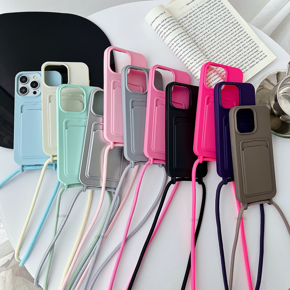 iPhone 15 Pro Max Phone Case Card Holder Wallet Soft TPU Protective ...