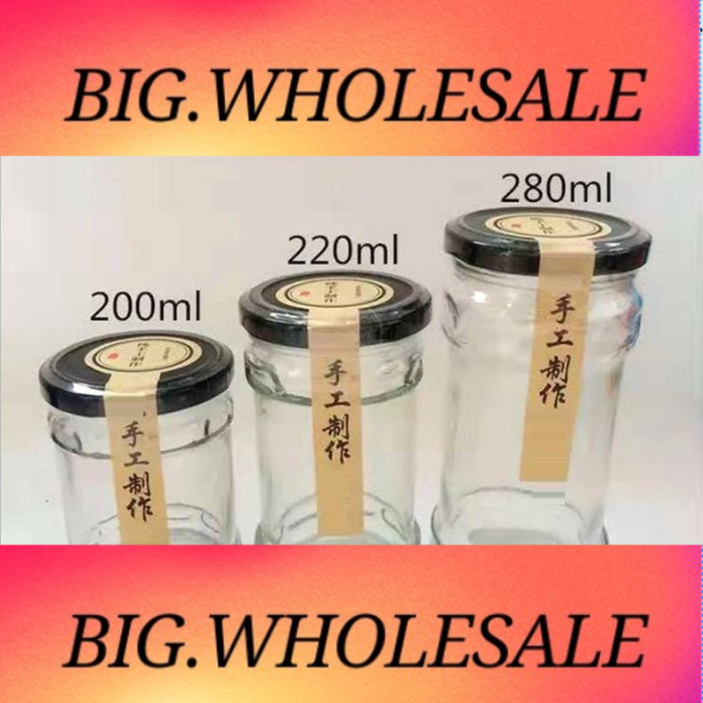 280ML Glass Jar Mini Bottle Storage Container For Wedding Event Door ...