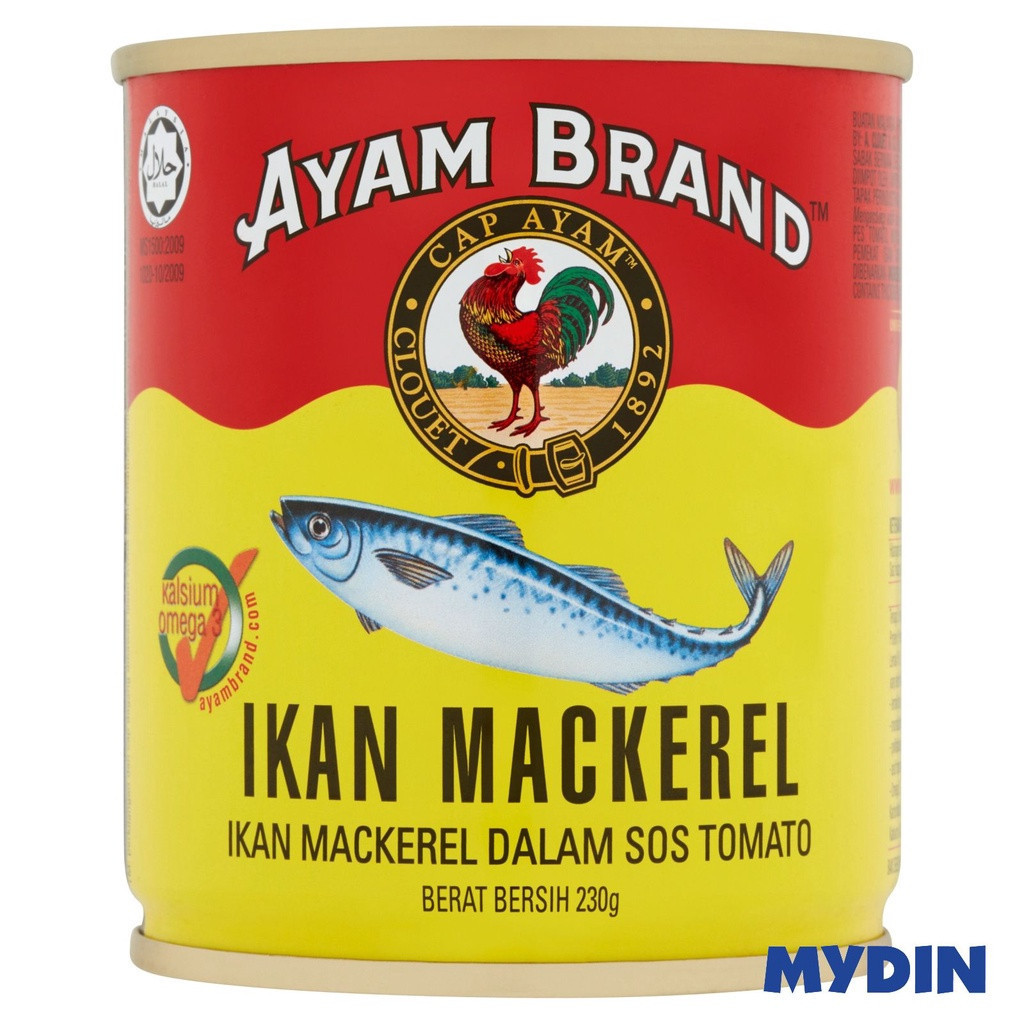 Ayam Brand Mackerel In Tomato Sauce (230g) | Shopee Malaysia