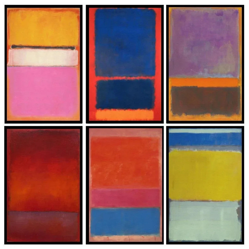 Mark Rothko Abstract Abstract Canvas Oil Painting print Unframed Spray ...