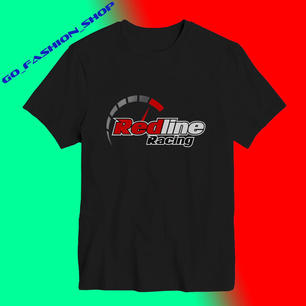 New Black Red Line Racing Logo Tshirt Cutton | Shopee Malaysia