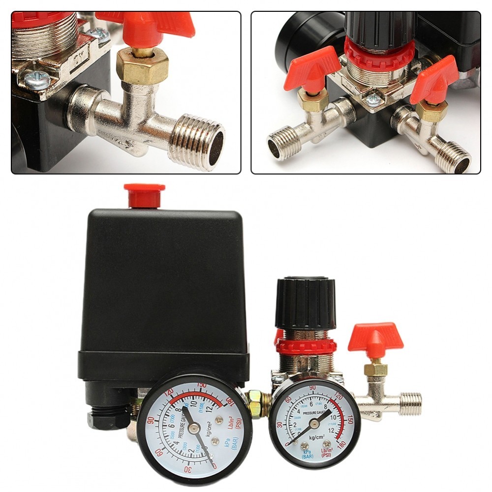 Air Compressor Pressure Switch ON/OFF Switch Knob Pressure Regulator ...