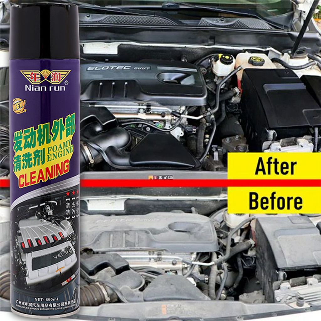 Multipurpose Car Engine Cleaner Foam Professional engine cleaner spray 650ml Fast clean engine ...