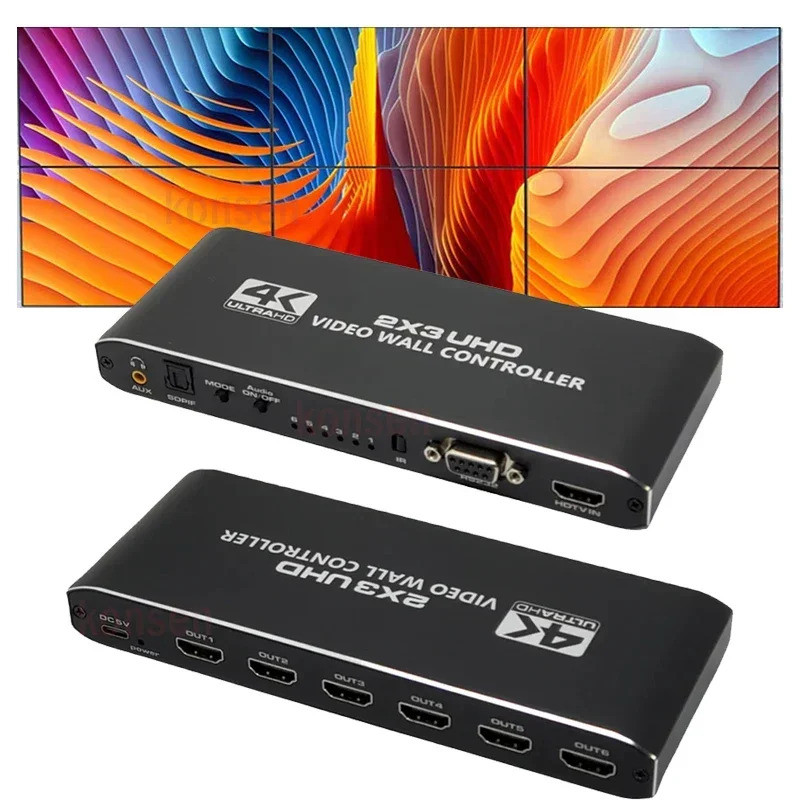 2x3 HDMI Video Wall Controller 1080P 60Hz HDMI TV Wall Processor with ...