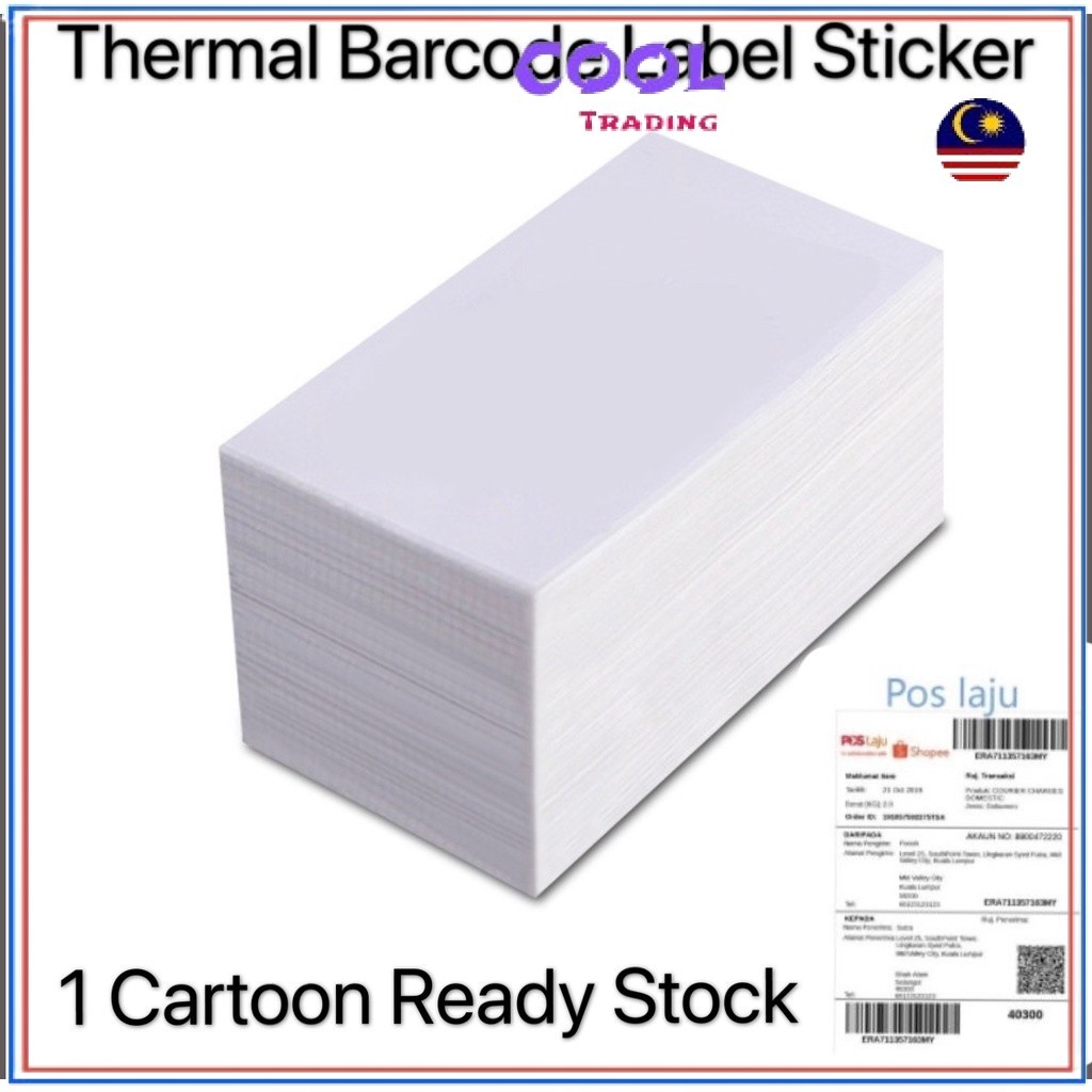 1 Carton 10000pcs A6 100mm x 150 mm Thermal Paper Shipping Label Airway ...