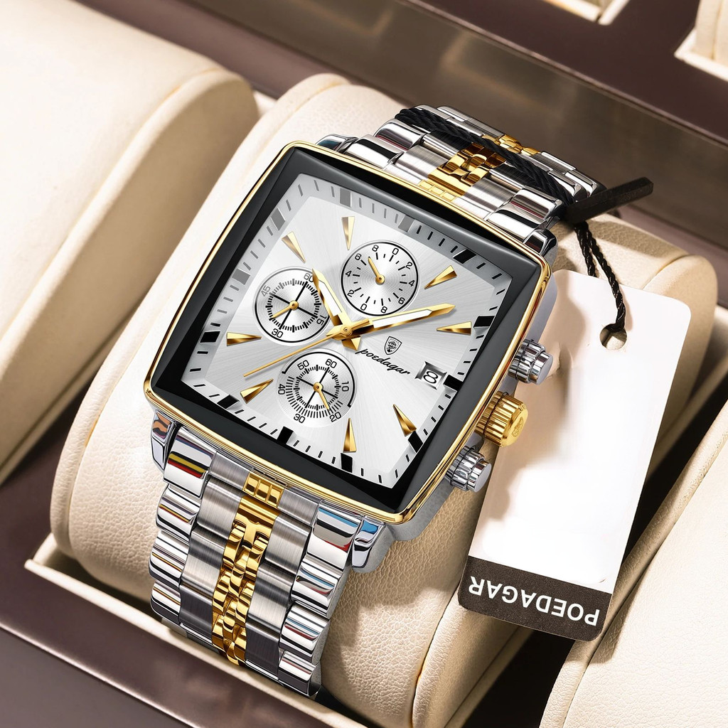 POEDAGAR Luxury square multifunctional business leisure exquisite ...