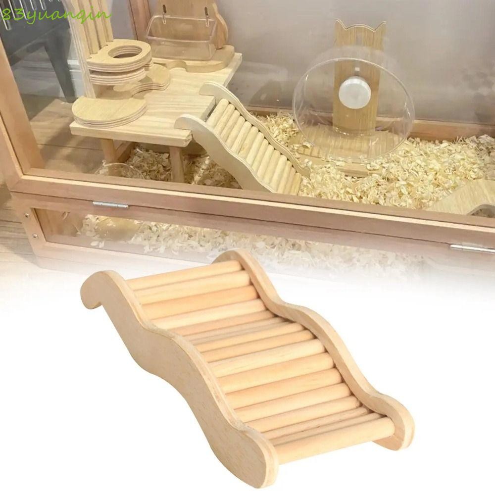 YUANQIN Hamster Climbing Ladder, Wooden Interactive Animal Stairs Toy ...