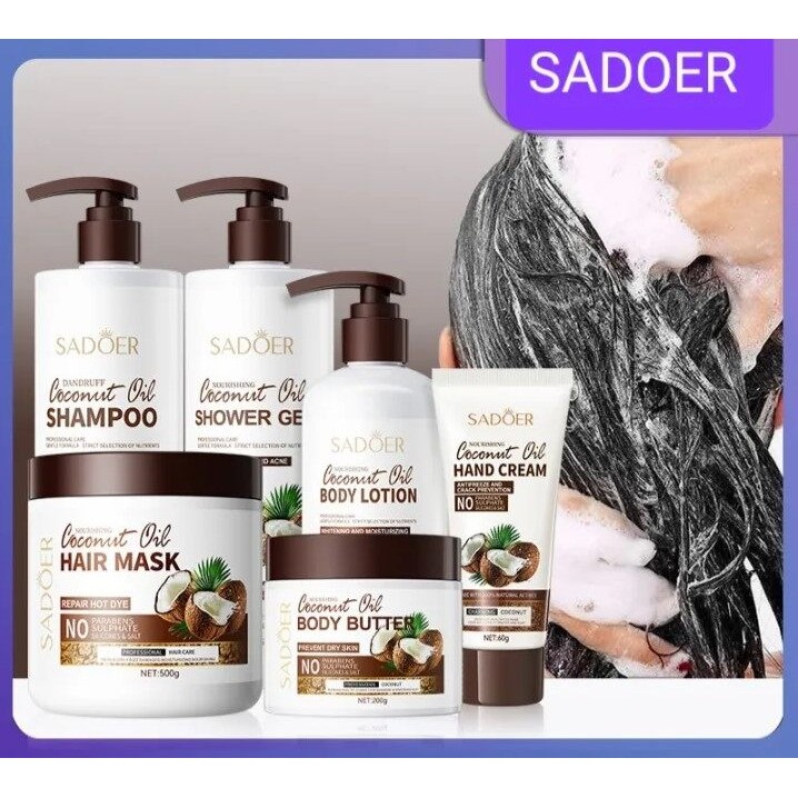 SADOER Nourishing Coconut Oil Body Lotion Hydrating Nourishing Skin Beautifying Body Lotion ...