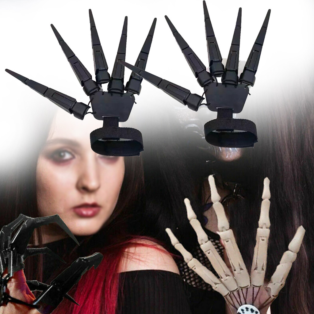 New Halloween Articulated Fingers Scary Fake Fingers Skeleton Hands ...