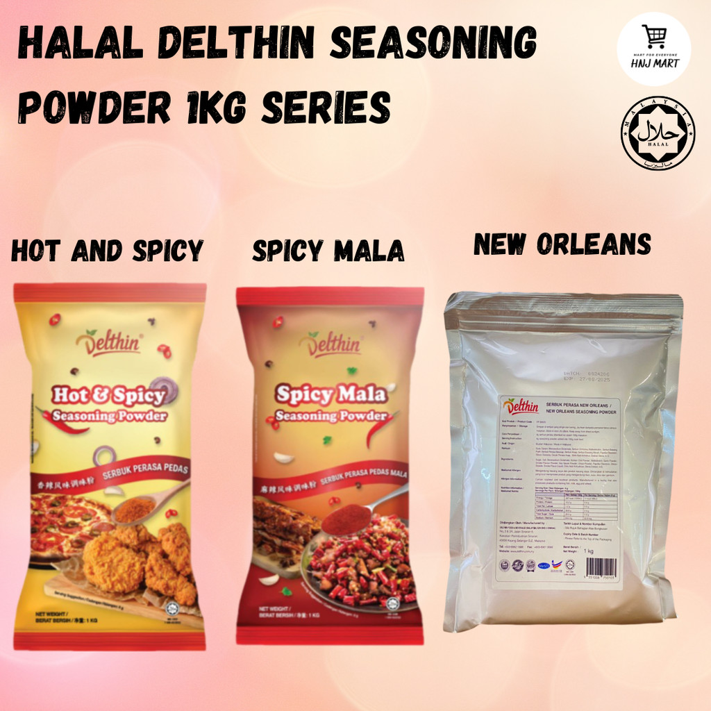 Halal Delthin Seasoning Powder 1KG Hot and Spicy Seasoning Spicy Mala ...