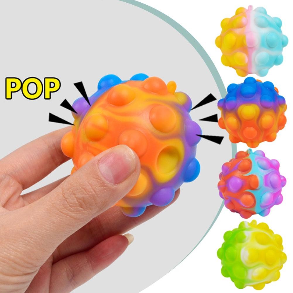 Silicone Squeeze Bubble Ball Pressure Relief Venting Toys Sensory Ball ...