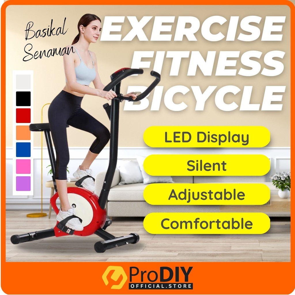 Exercise Fitness Bicycle Cardio Bicycle Household Cycling Gym Stainless ...