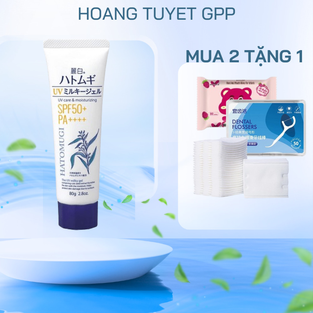 Hatomugi Sunscreen UV Care & Moisturizing SPF50+ PA++++ 80g Japan ...