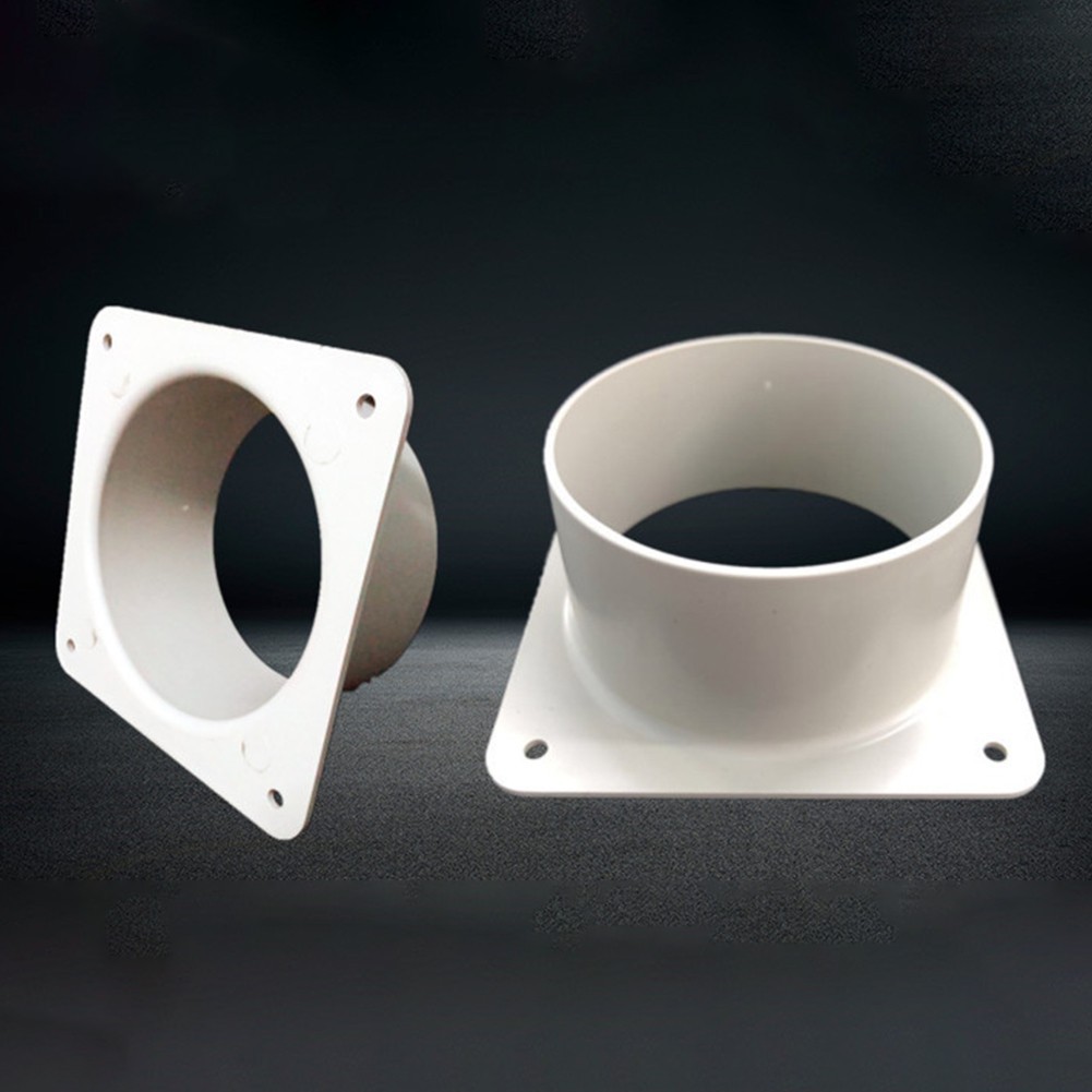 [KUM] Air Vent Duct Connector Flange Straight Ventilation Pipe Plastic ...