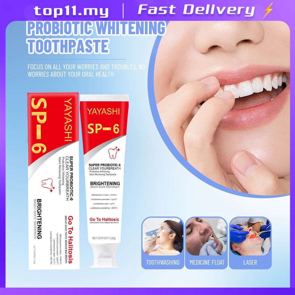 Yayashi Probiotic Caries Toothpaste Sp-6 Whitening Repair Paste Teeth ...