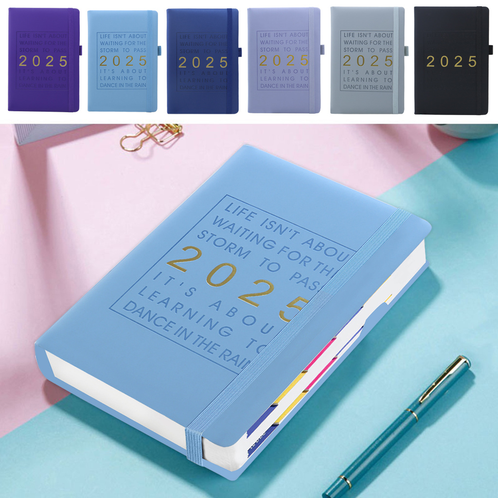 2025 Notepad Notebook High Quality PU Leather Monthly Weekly Daily ...