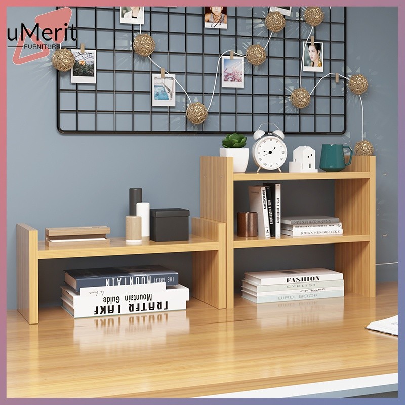 Desk organiser Desktop storage rack countertop bookshelf office desk ...