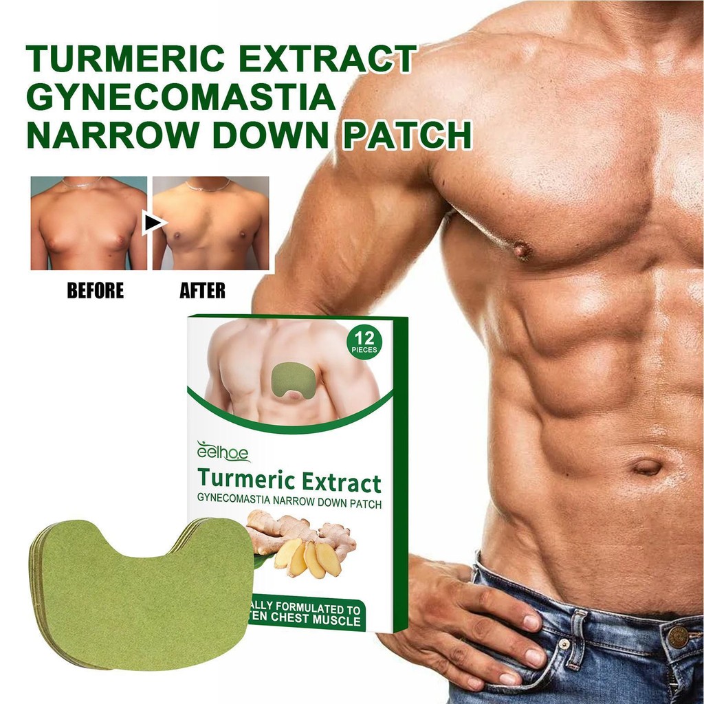 Male Chest Care Patch Firming Chest Muscles Natural Gynecomastia ...