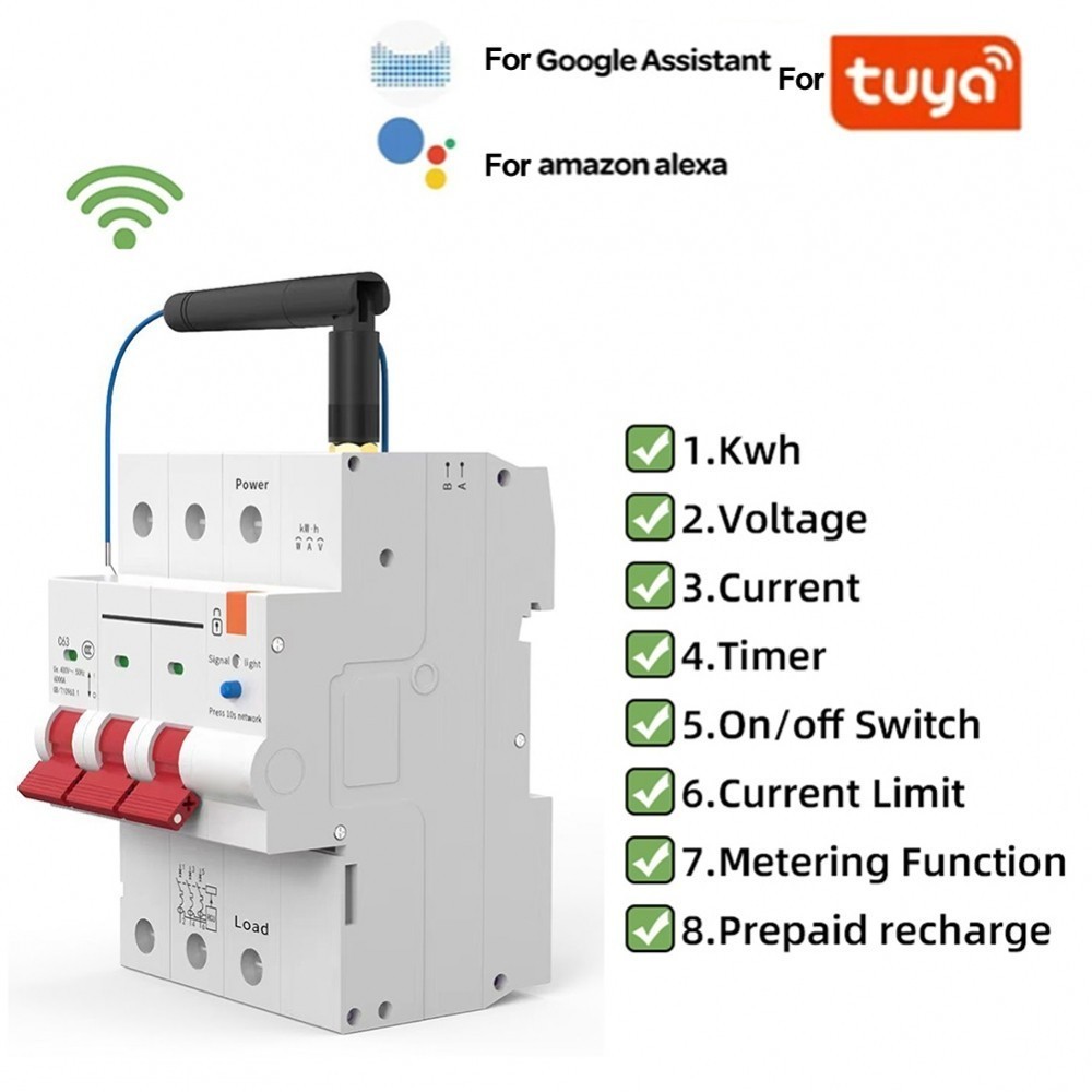 WIFI Enabled Smart MCB Overload Protection and Energy Tracking Features ...