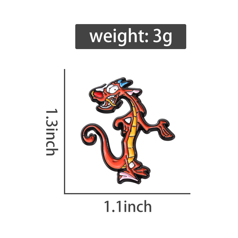 Creative Wish Dragon Shiny Pin Brooch Cartoon Movie Badges Broochce ...