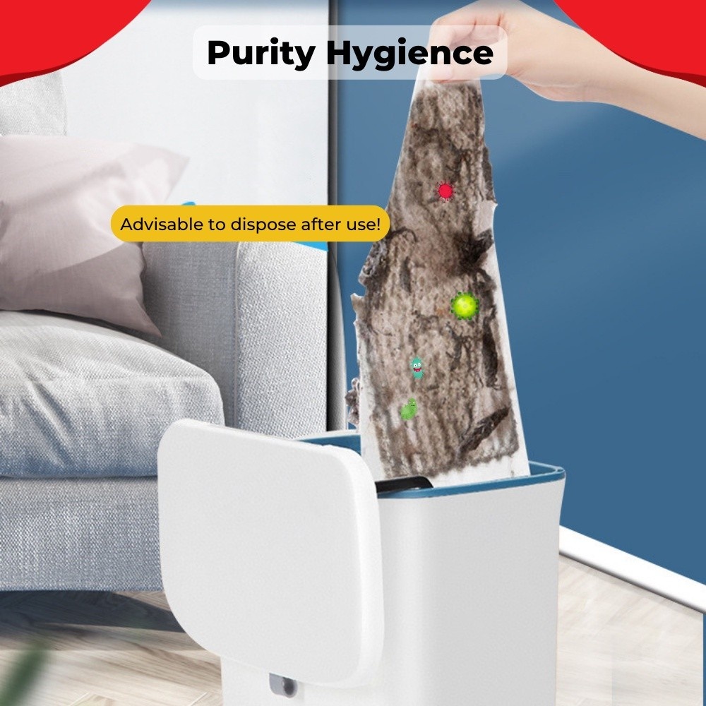 SUPERSAVE Super Wet Mop Wiper Floor Mops Wipes Dust Removal Disposable ...