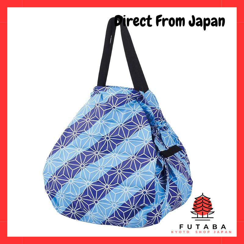 Marna Shupatto Compact Eco Bag M - Traditional Asanoha Design, Easy Foldable, Durable Reusable ...