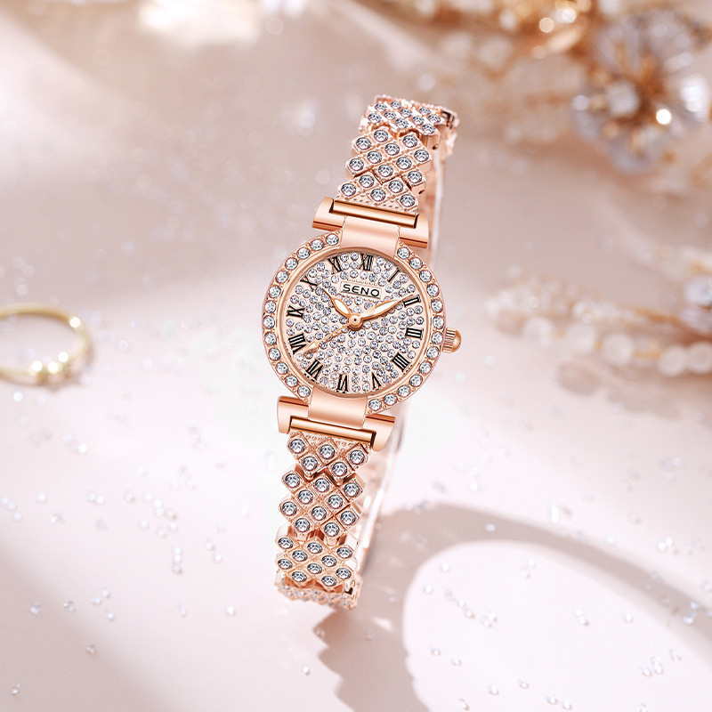 Full Diamond Waterproof Ladies Watch Women Bracelet Watch Cornucopia ...