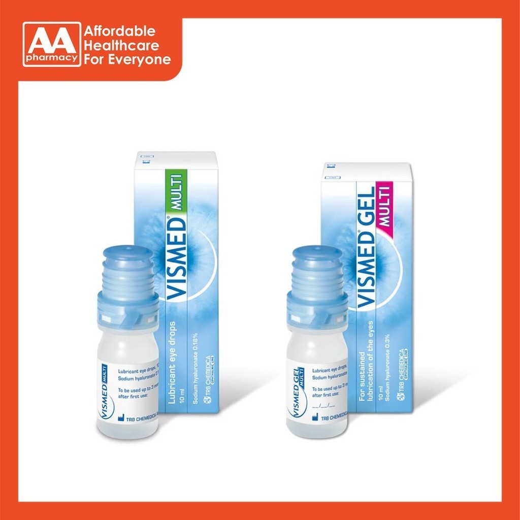 Vismed (Multi/ Gel Multi) Lubricant Eye Drops 10mL | Shopee Malaysia