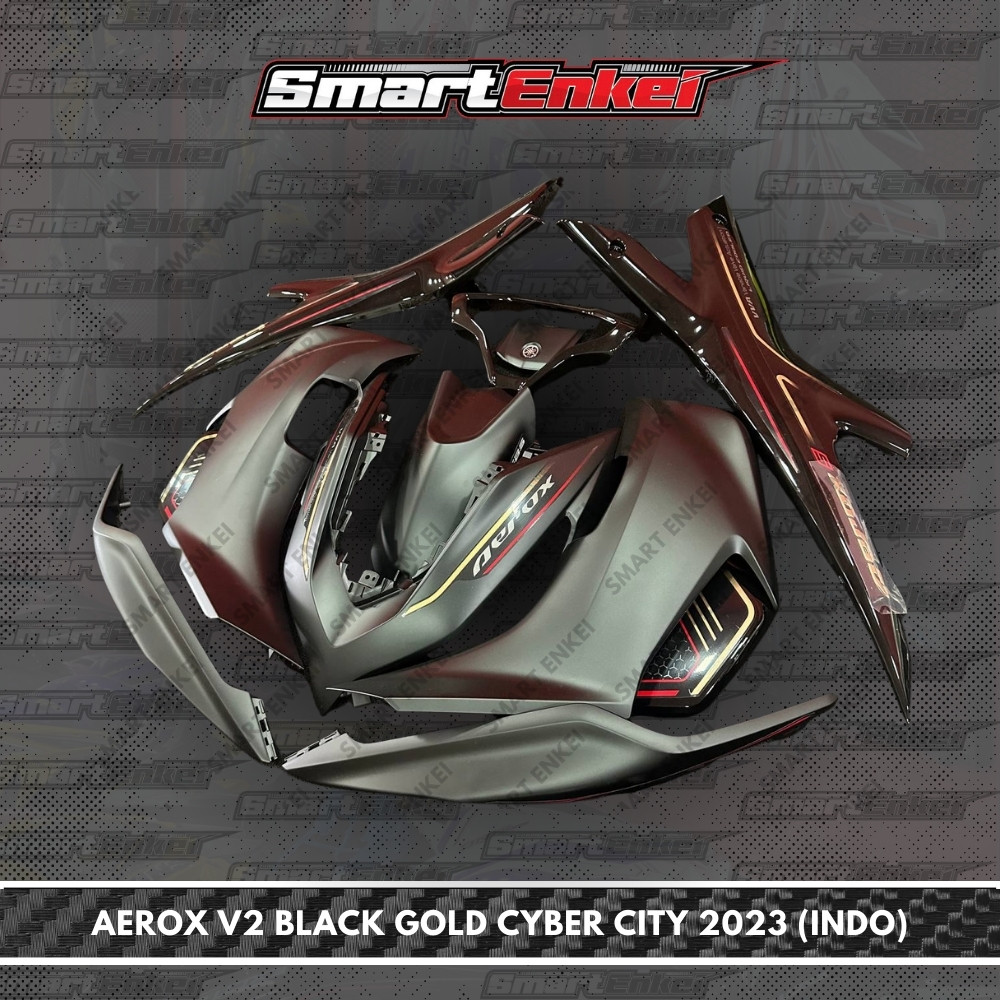 NVX155 V2 AEROX BLACK GOLD CYBER CITY 2023 COVERSET ORIGINAL INDONESIA ...