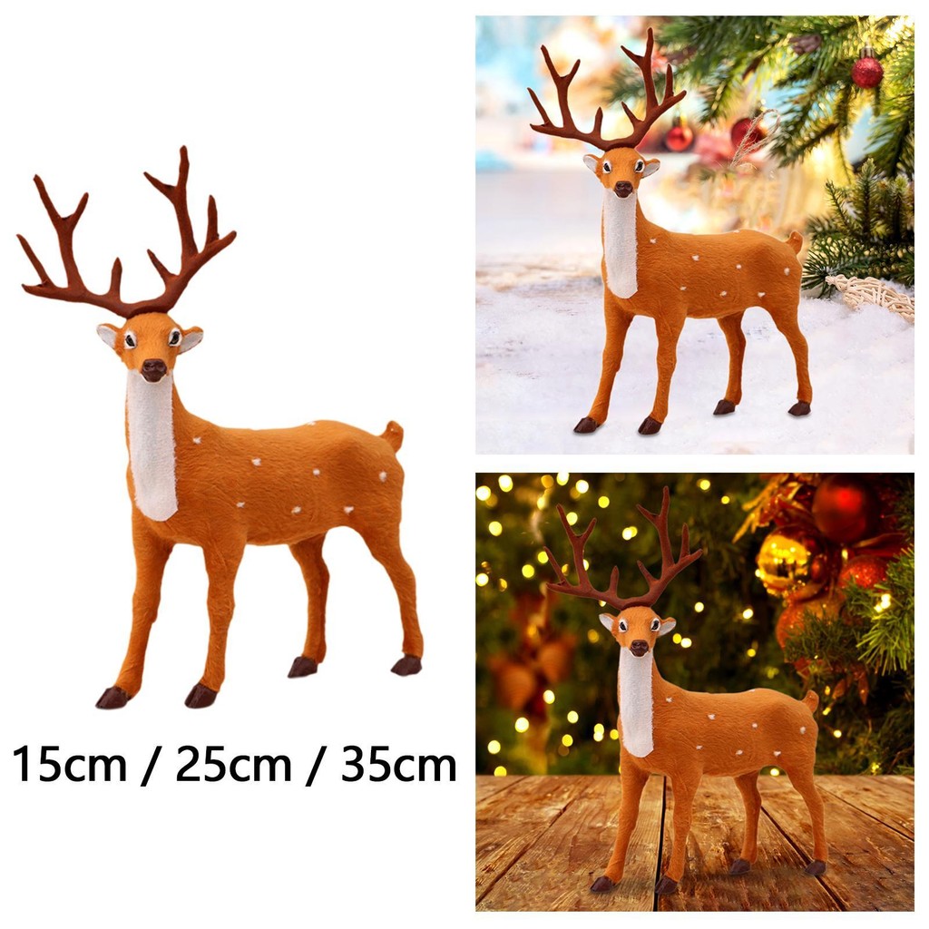[gsdqdsh] Christmas Reindeer Decorations Animal Sculpture Table ...