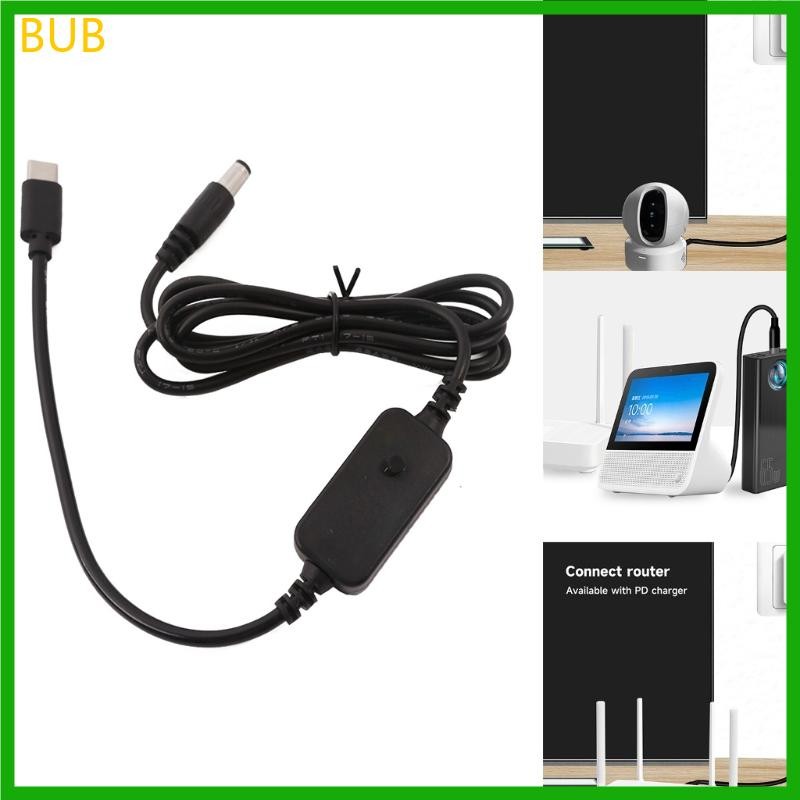 BUB USB C to 5 5x2 5mm 5V 9V 12V 15V 20V Adjustable Voltages Cable for ...