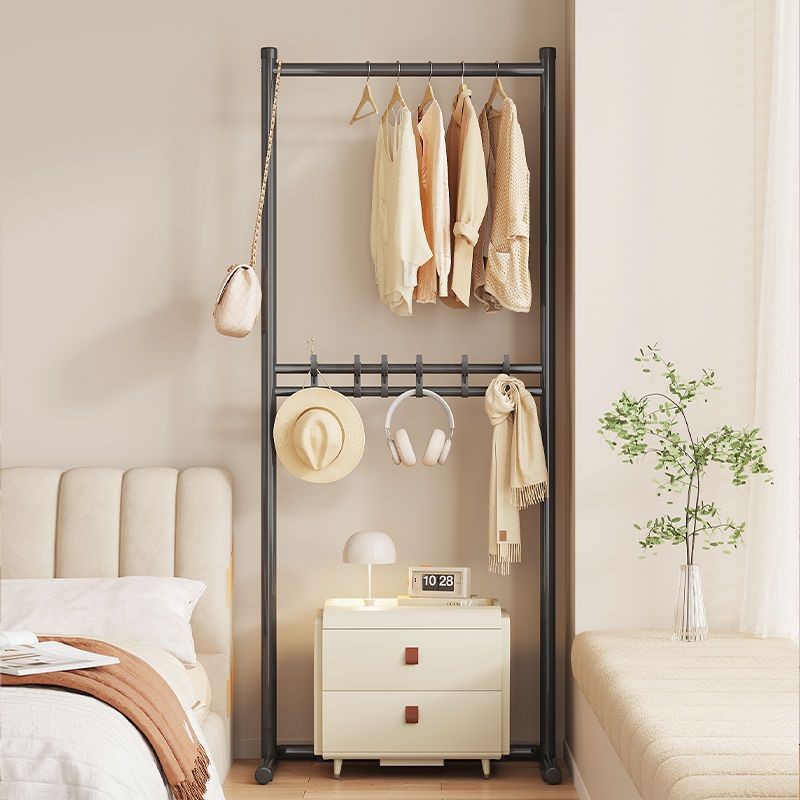 MA Home Floor-Standing Bedside Clothes Rack Student Dormitory Bedside ...