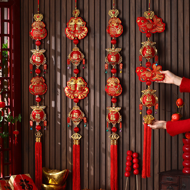 2025 Cny Chinese New Year Hanging Decoration Wall Living Room ...